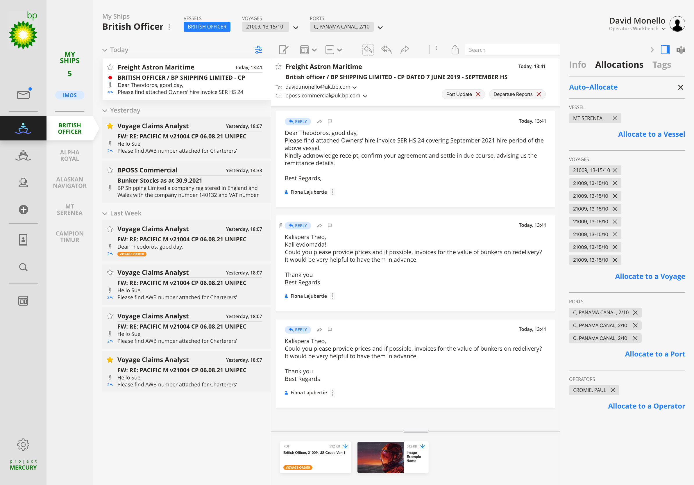BP Mercury Messaging Portal – Andrej's Obrubko Portfolio